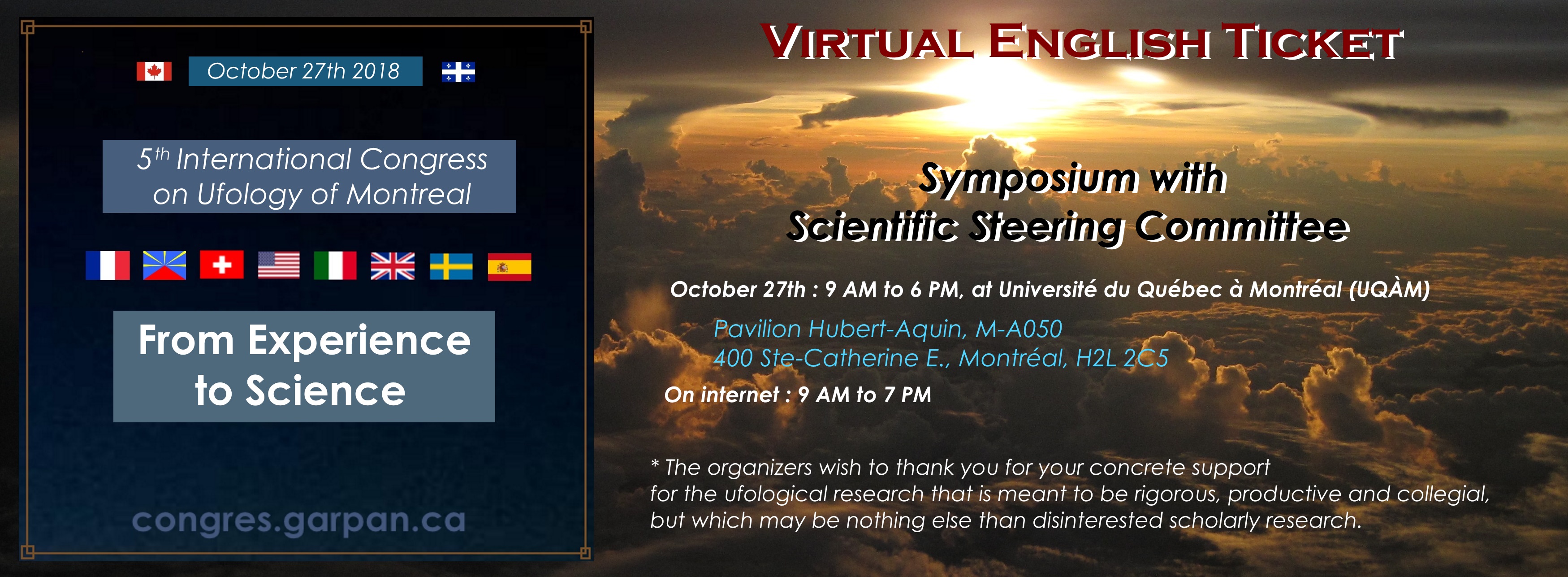 VIRTUAL TICKET - Congrès GARPAN